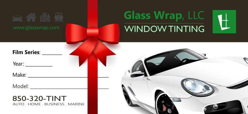 Window Tinting Gift Certificates In Pensacola